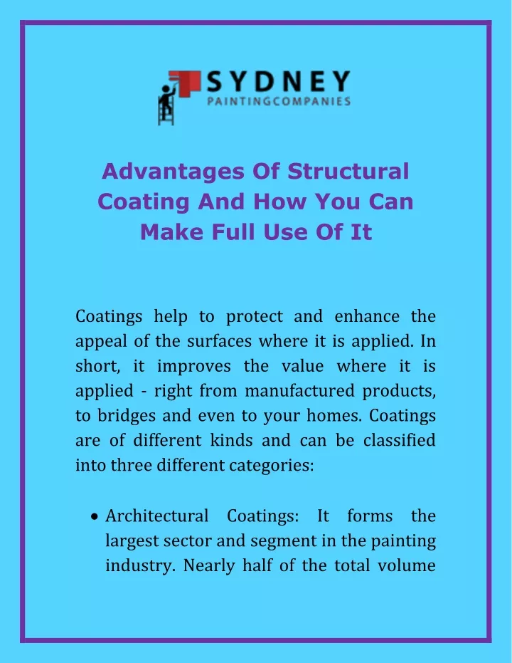 PPT - Advantages Of Structural Coating And How You Can Make Full Use Of ...