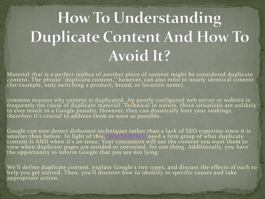PPT - How To Understanding Duplicate Content And How To Avoid It PowerPoint Presentation - ID ...