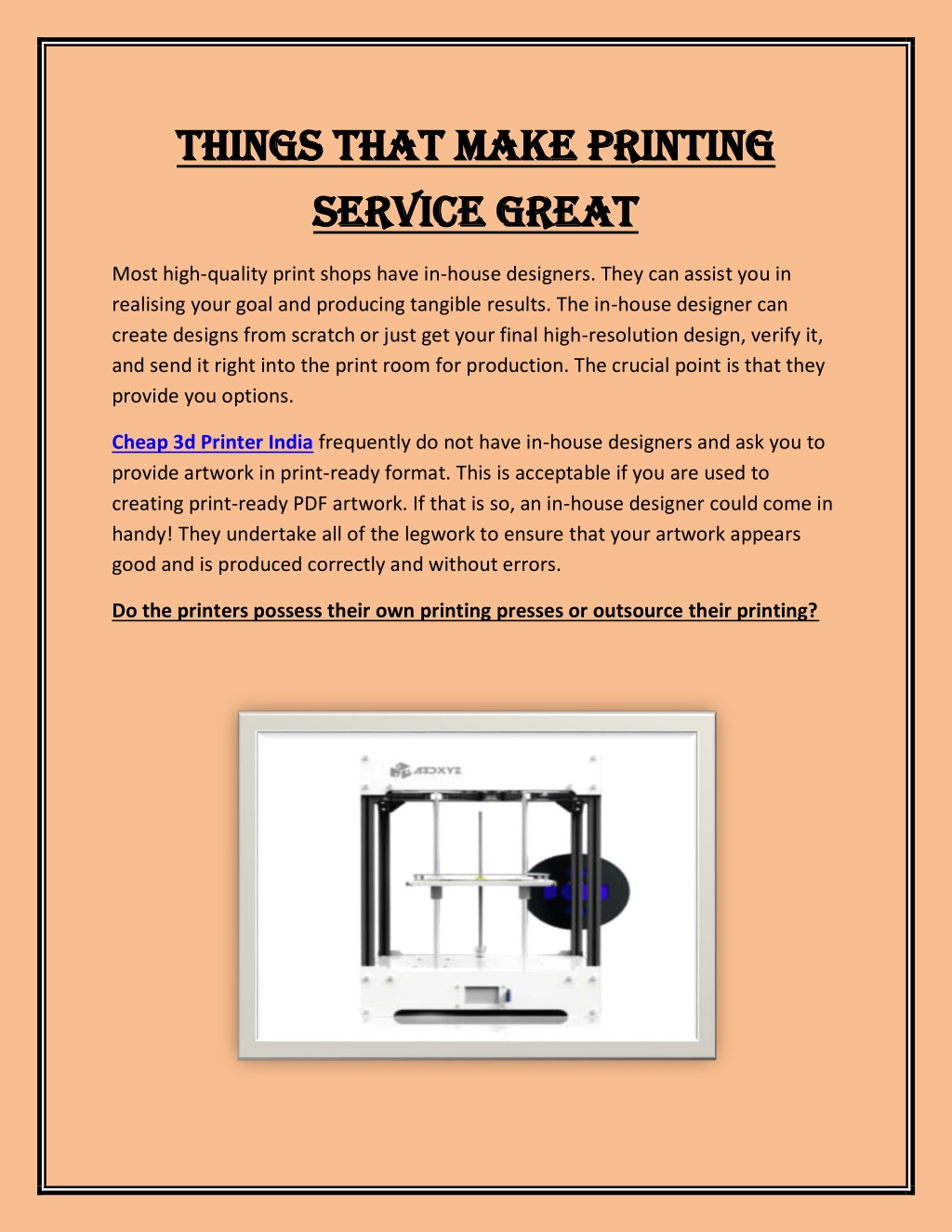 PPT - Things That Make Printing Service Great PowerPoint Presentation ...
