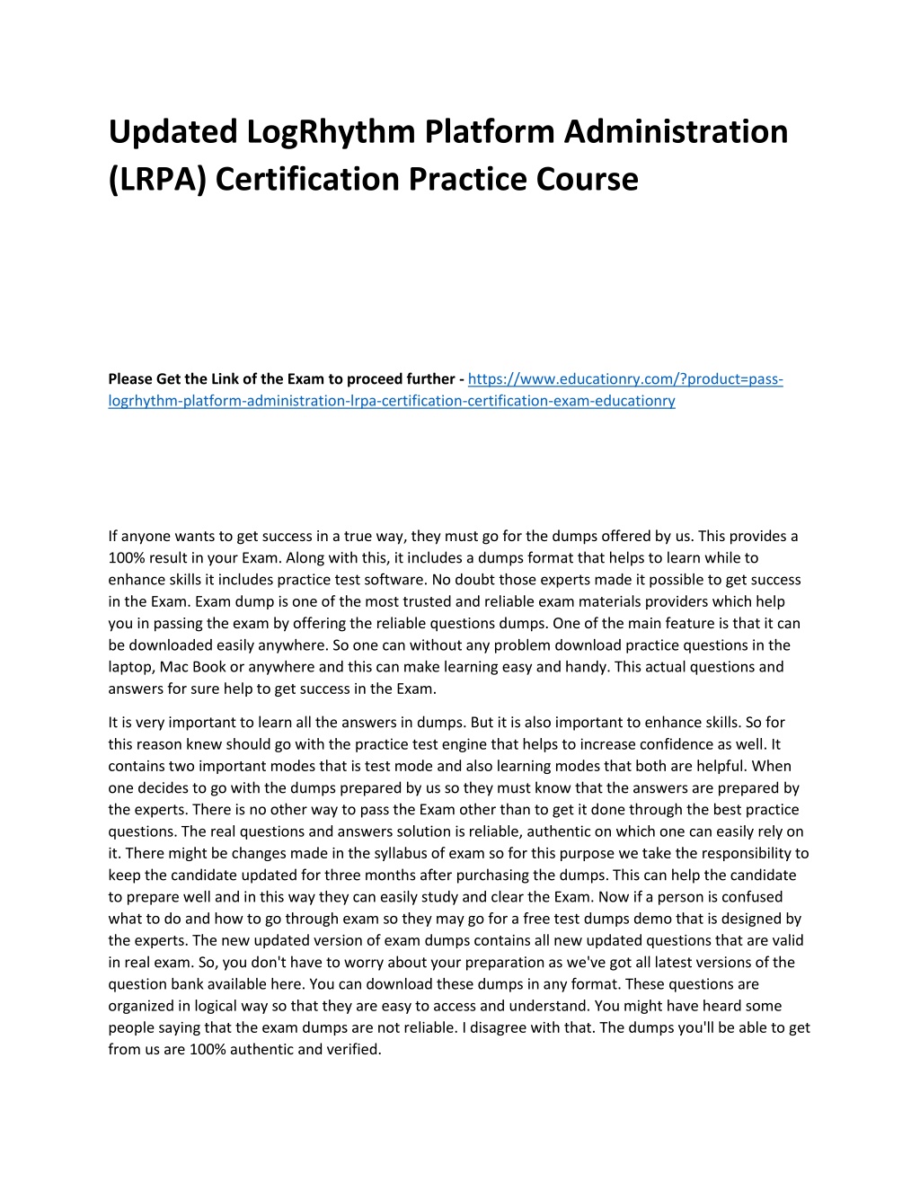 PPT - LogRhythm Platform Administration (LRPA) Certification PowerPoint ...