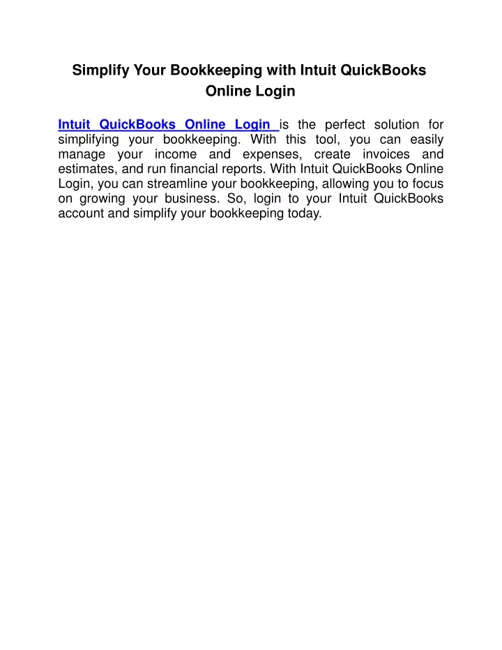 PPT - QBO-login PowerPoint Presentation, free download - ID:11931938
