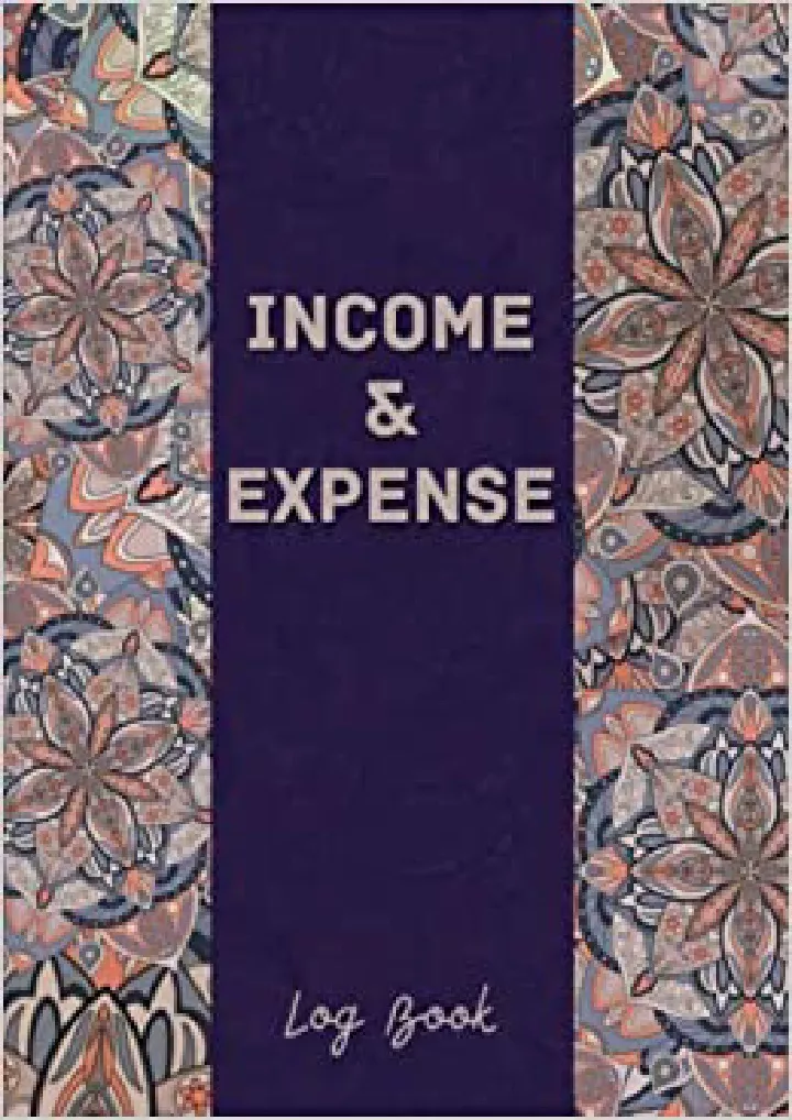 PPT - Income And Expense Log Book Accounting Bookkeeping Ledger Book ...