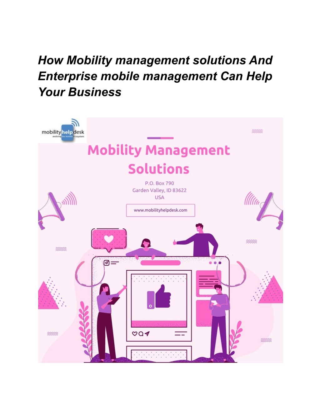 PPT - How Mobility management solutions And Enterprise mobile ...