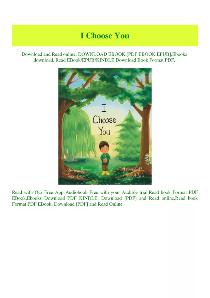 Ppt Pdf I Choose You Download Ebook Powerpoint Presentation Free Download Id11934484