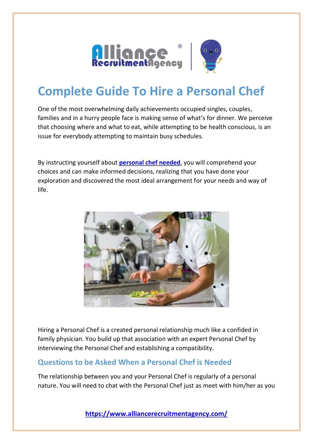 PPT - Complete Guide To Hire a Personal Chef PowerPoint Presentation ...