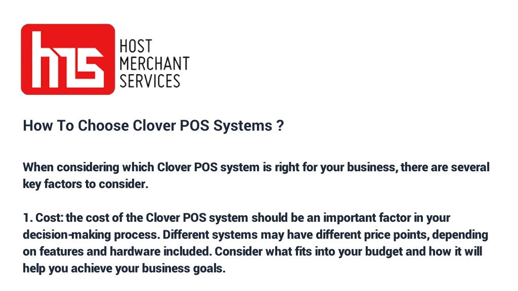 PPT - how-to-choose-clover-pos-systems PowerPoint Presentation, free ...