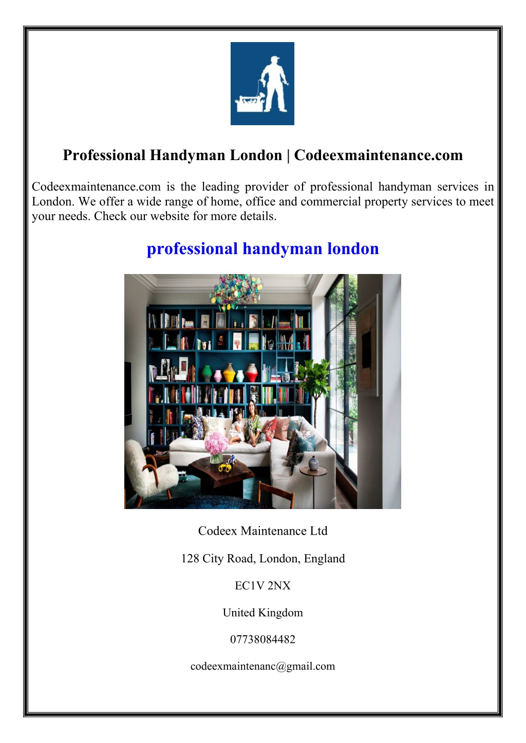 PPT - Professional Handyman London | Codeexmaintenance.com PowerPoint ...