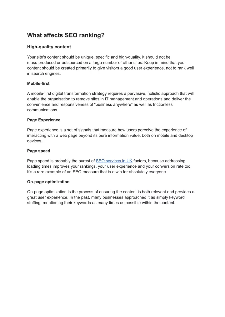 PPT - What affects SEO ranking PowerPoint Presentation, free download ... PPT - What affects SEO ranking PowerPoint Presentation, free download ...