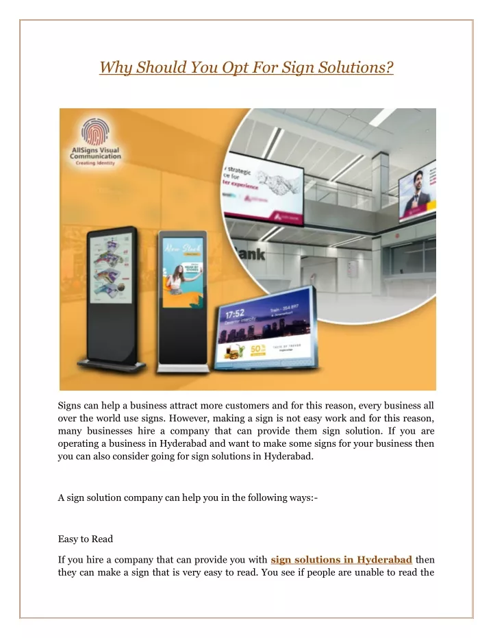 PPT - Why Should You Opt For Sign Solutions? PowerPoint Presentation ... PPT - Why Should You Opt For Sign Solutions? PowerPoint Presentation ...