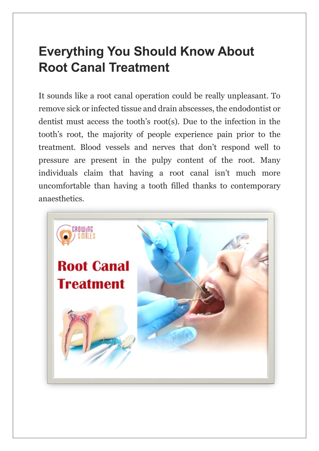 PPT - Everything You Should Know About Root Canal Treatment PowerPoint ...