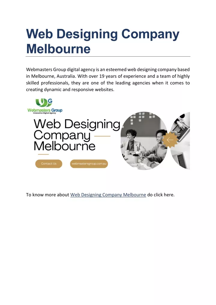 PPT - Web Designing Company Melbourne PowerPoint Presentation, free ...