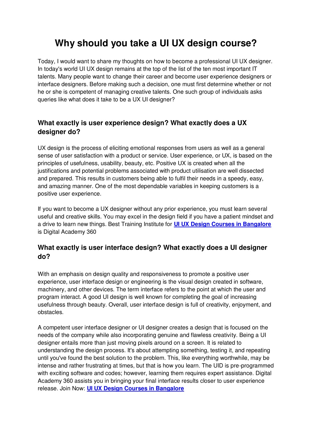 PPT - Why should you take a UI UX design course PowerPoint Presentation ...