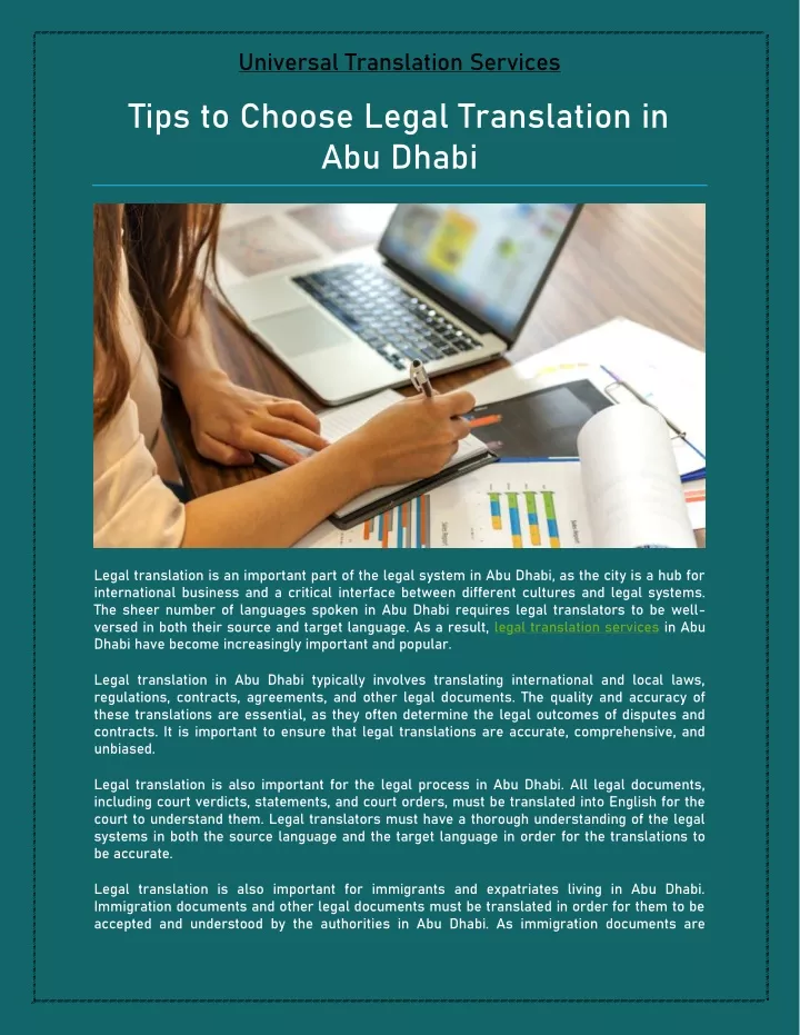 PPT - Tips to Choose Legal Translation in Abu Dhabi PowerPoint ...