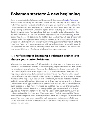 PPT - 1. Pokemon starters PowerPoint Presentation, free download - ID ...