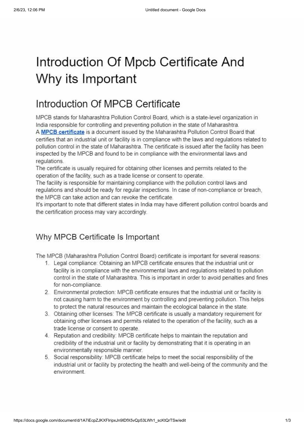 PPT - Introduction Of MPCB Certificate And Why its Important PowerPoint ...