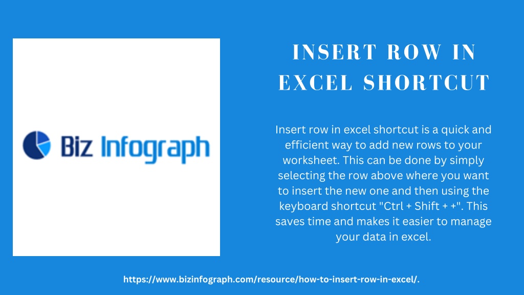 PPT - How to Insert row in Excel Shortcut PowerPoint Presentation, free ...