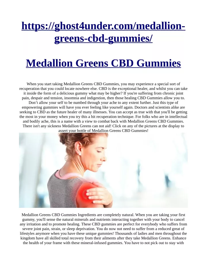 PPT - https://ghost4under.com/medallion-greens-cbd-gummies/ PowerPoint ...