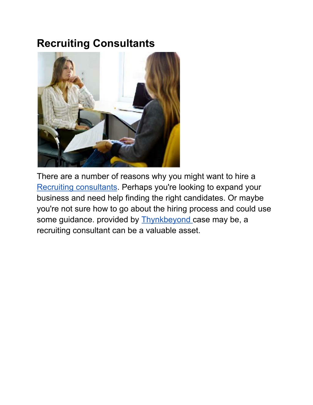 PPT - Recruiting Consultants PowerPoint Presentation, free download ...