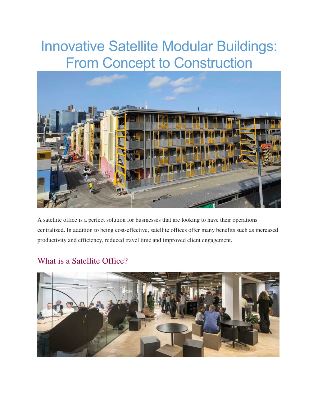 PPT - Satellite modular buildings PowerPoint Presentation, free ...