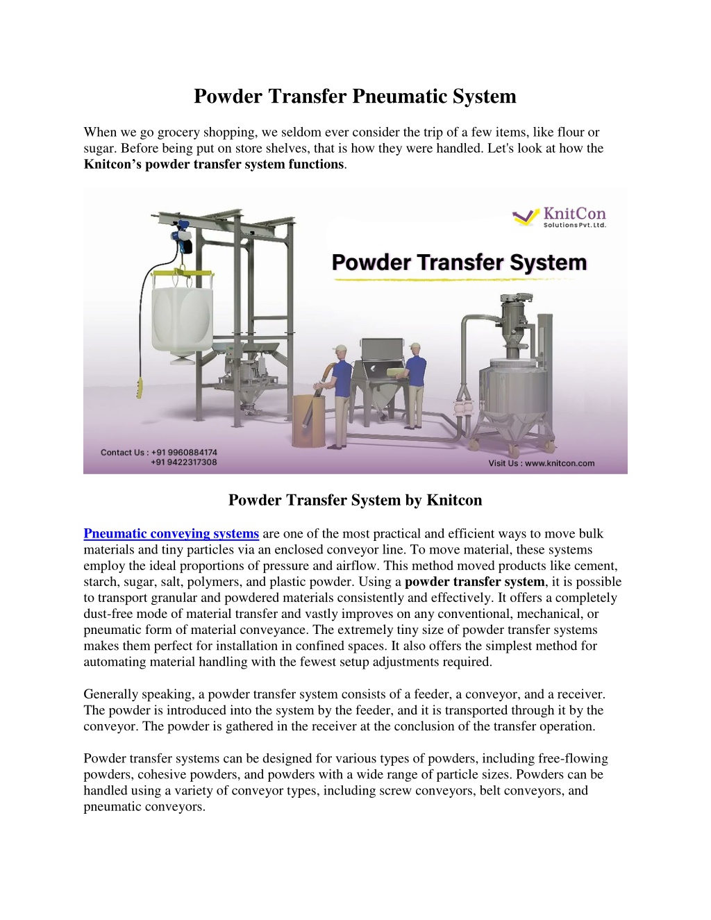 PPT - Powder Transfer Pneumatic System PowerPoint Presentation, free download - ID:11959128