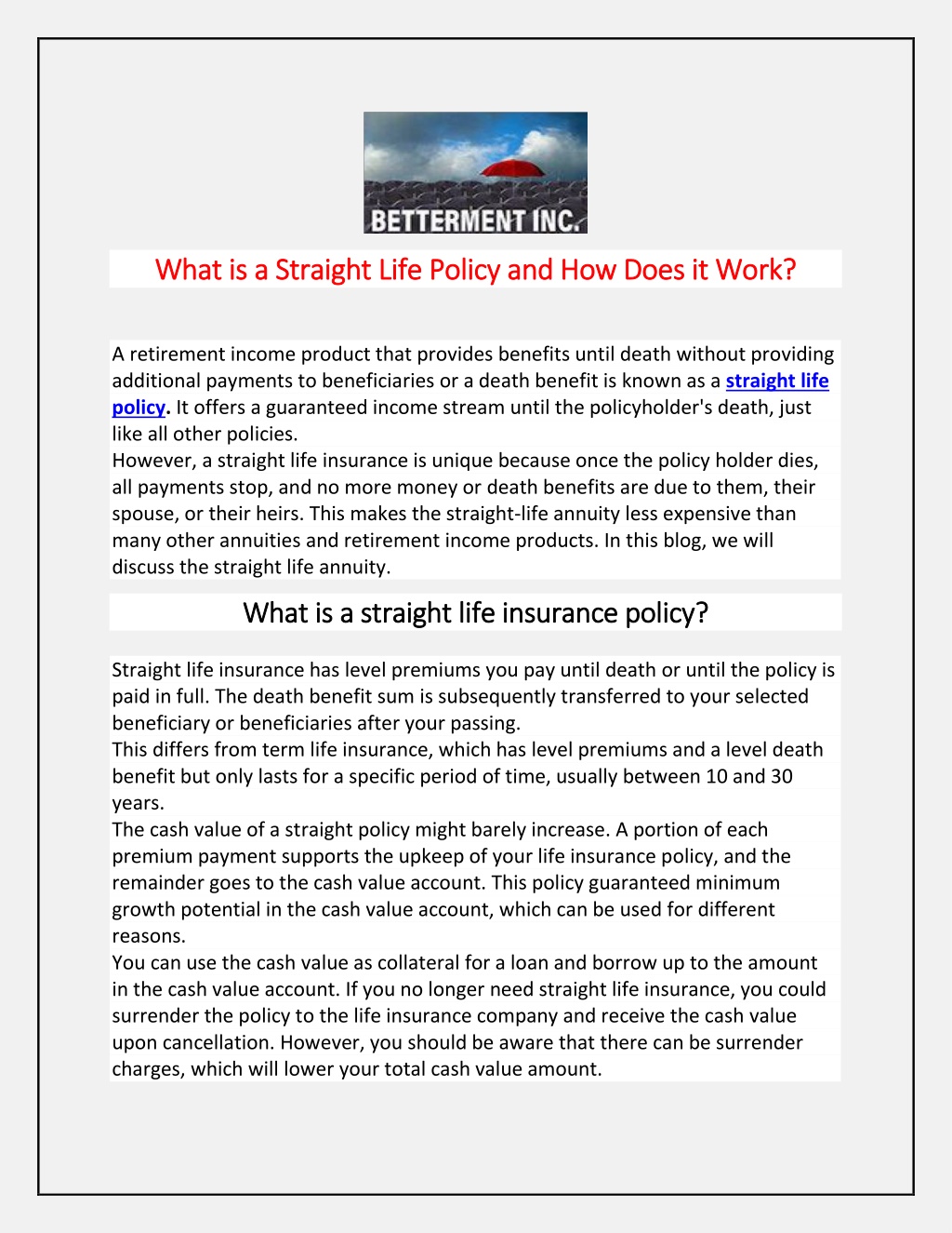 PPT - What is a Straight Life Policy and How Does it Work? PowerPoint ...