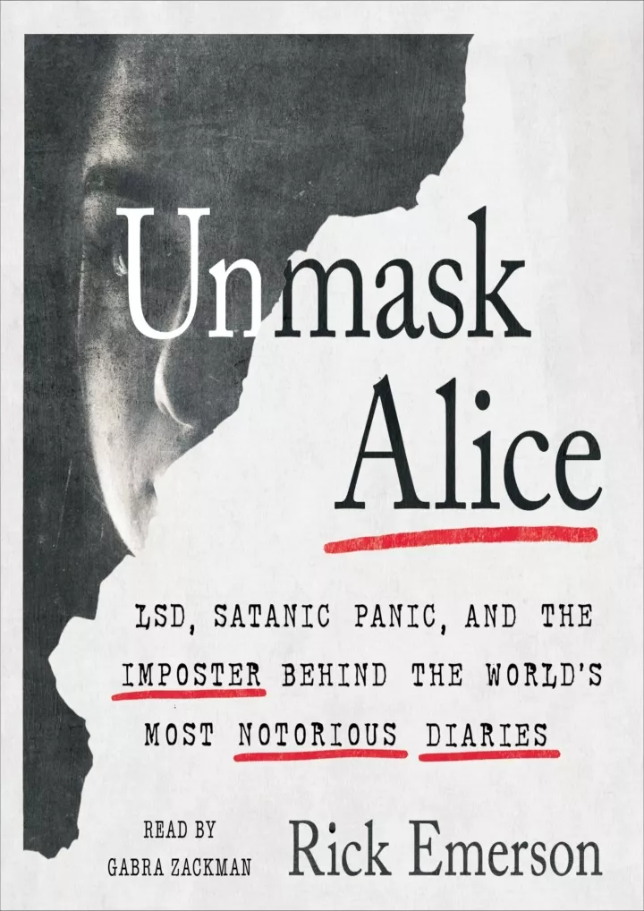 PPT - PdF d.OWNLOA.d Unmask Alice: LSD, Satanic Panic, and the Imposter ...