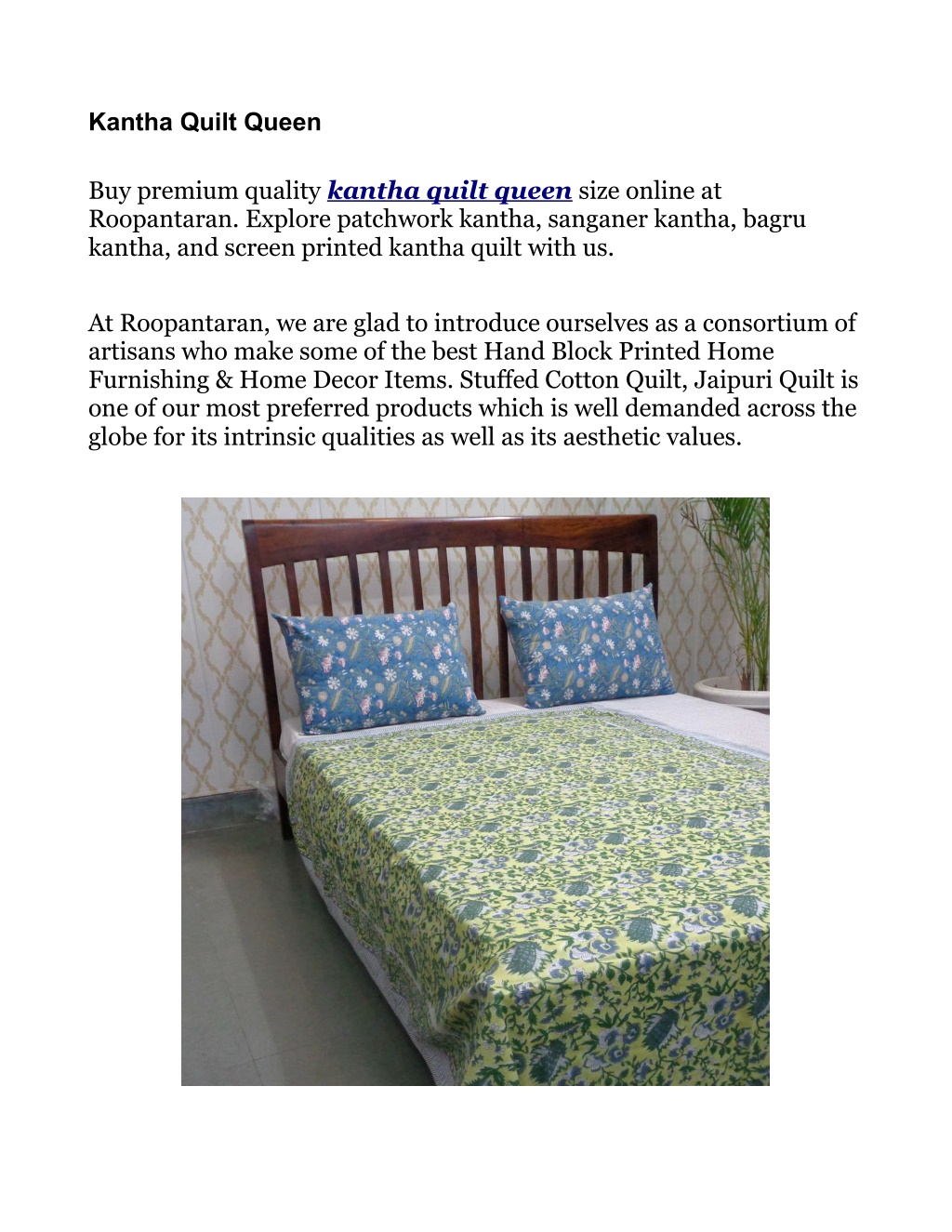 PPT - Kantha Quilt Queen PowerPoint Presentation, free download - ID ...