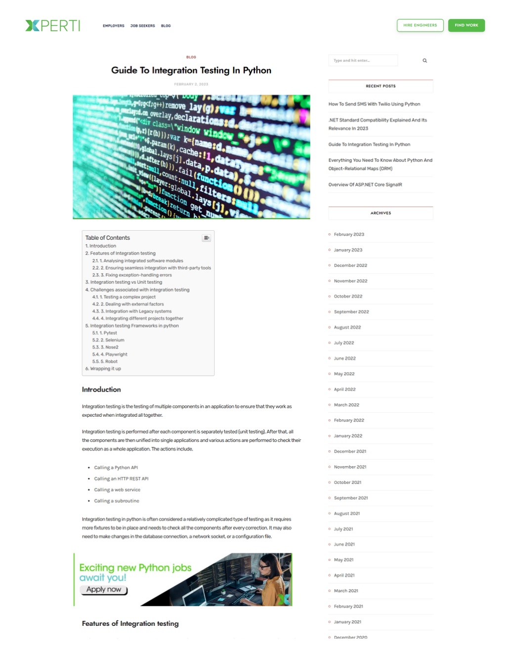 PPT - Guide To Integration Testing In Python PowerPoint Presentation ...