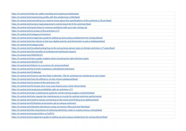 PPT - Bitcoin Mining and Hosting Cryptocurrency Mining Hardware D-Central PowerPoint ...