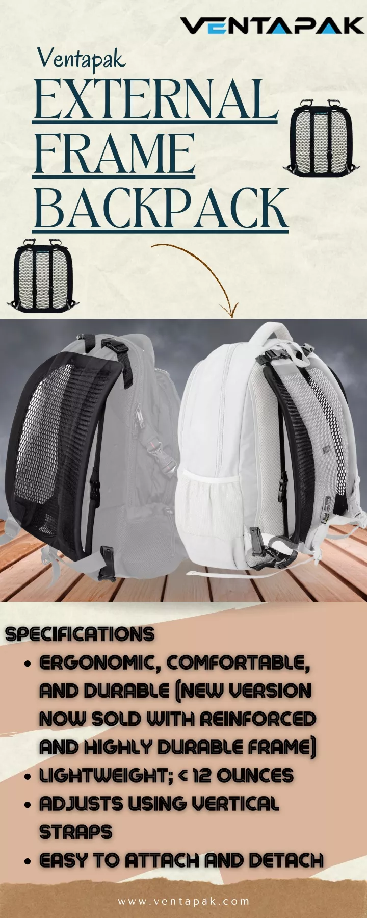 PPT - Get the best external frame backpack from ventapak PowerPoint ...