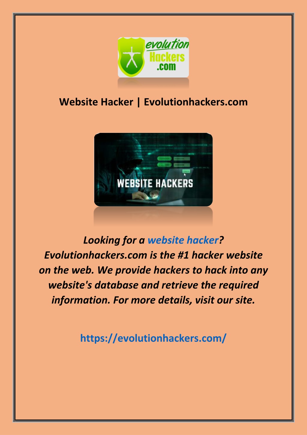 PPT - Website Hacker | Evolutionhackers.com PowerPoint Presentation ...