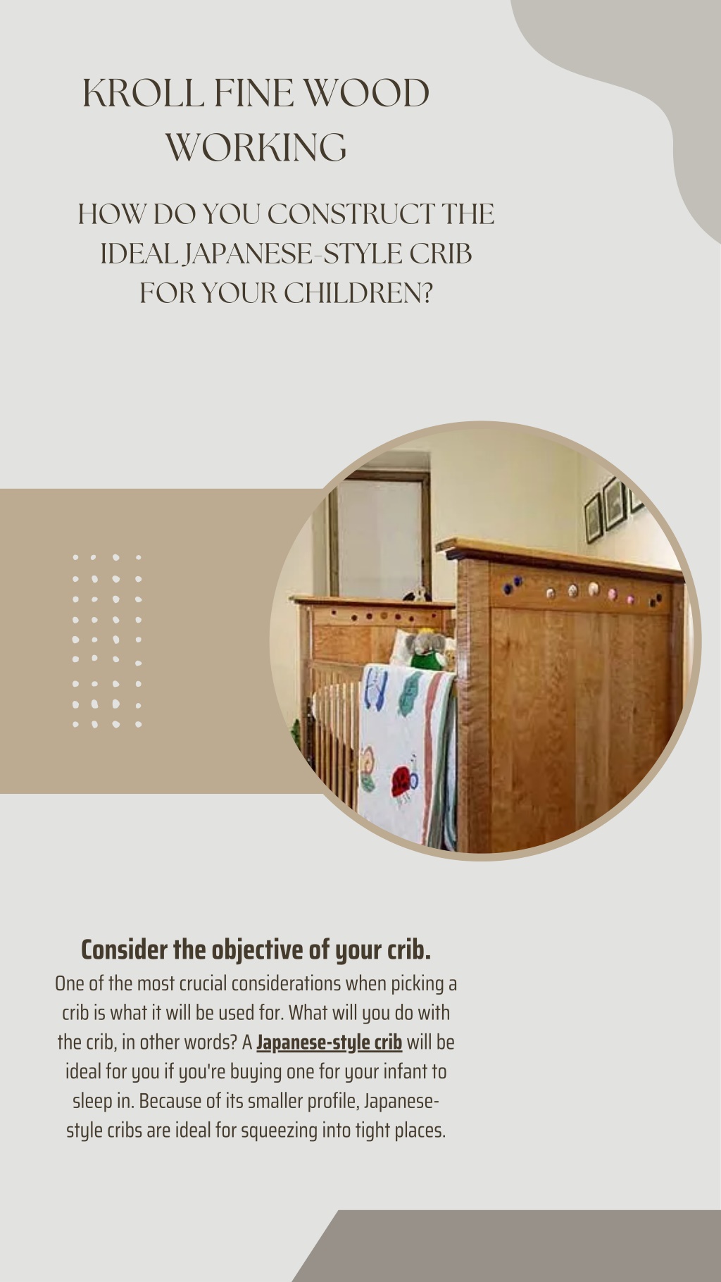 PPT - Kroll Fine Woodworking Created a Crib in the Japanese Style ...