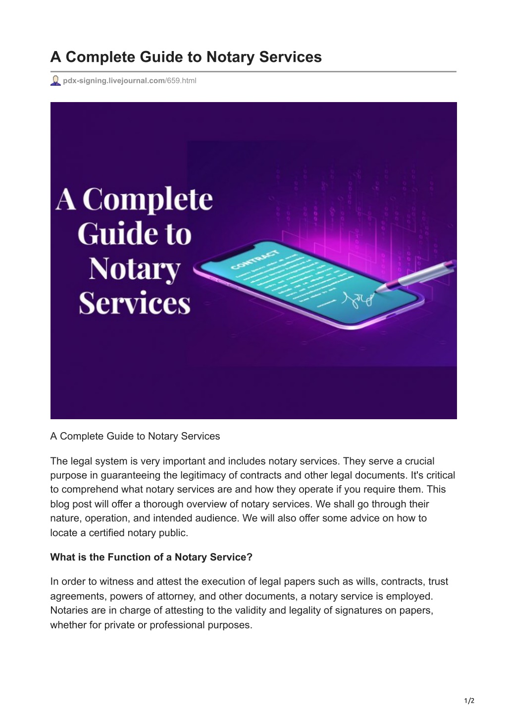 PPT - A Complete Guide to Notary Services PowerPoint Presentation, free ...