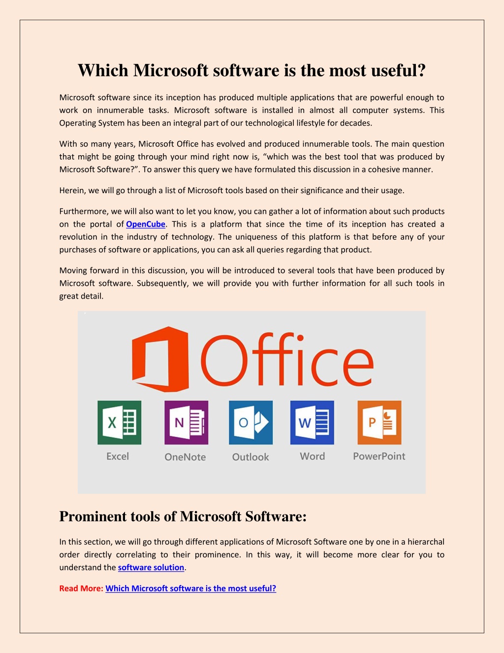 PPT - Which Microsoft software is the most useful PowerPoint ...
