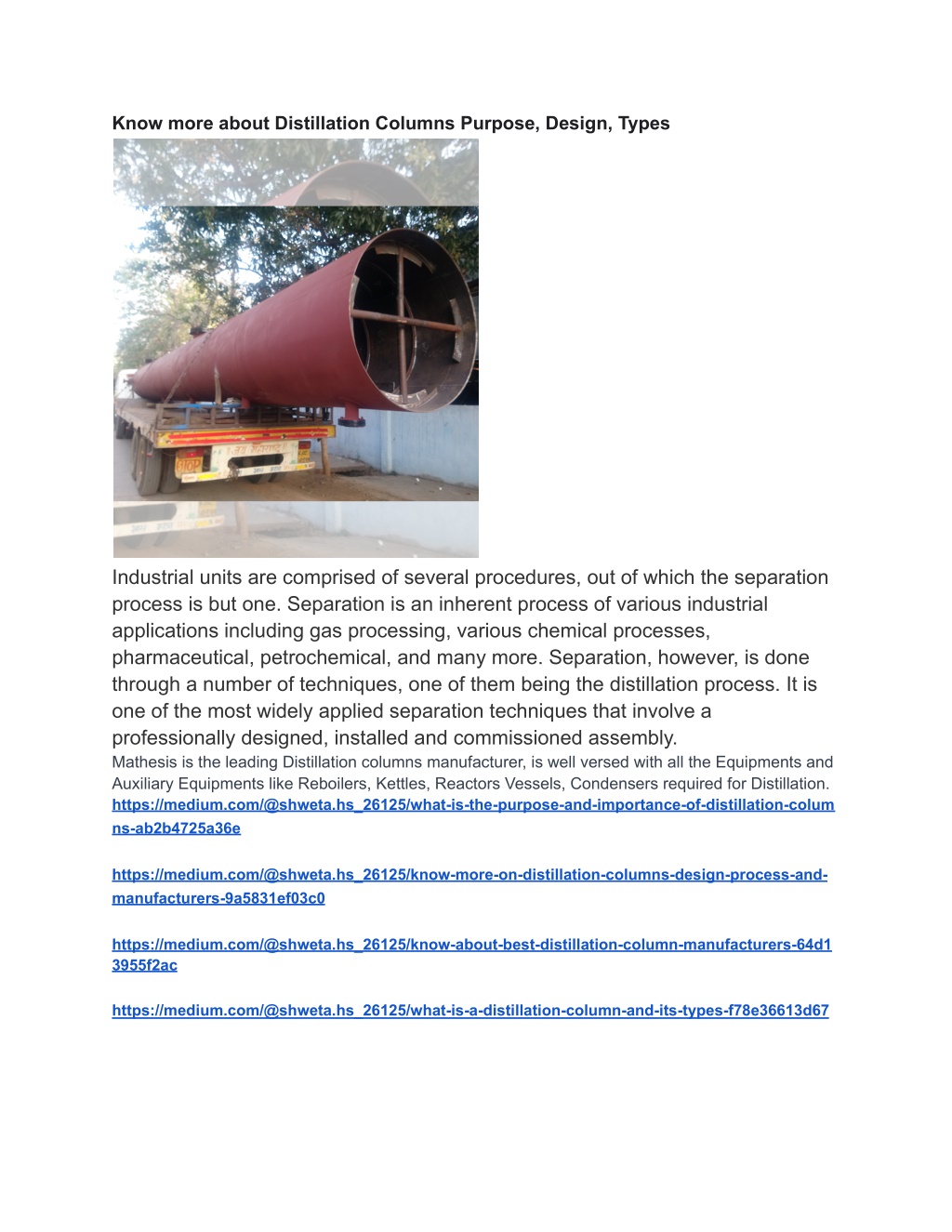 PPT - Know more about Distillation Columns Purpose, Design, Types ...