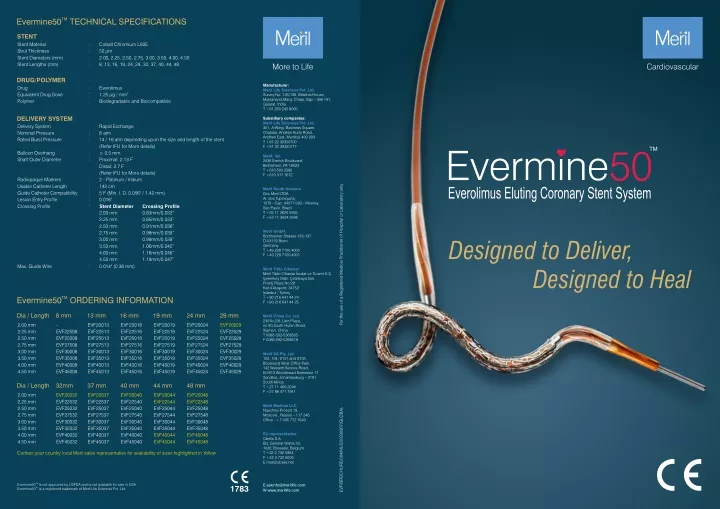PPT - Know About the Latest Drug Eluting Stent - Evermine 50 Online at ...