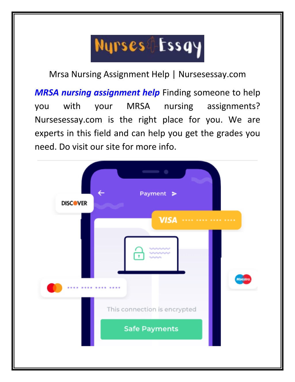 PPT - Mrsa Nursing Assignment Help Nursesessay PowerPoint Presentation ...