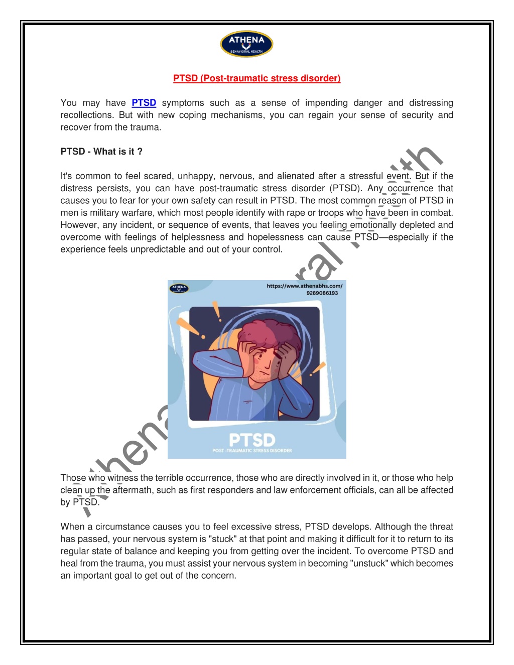 PPT - PTSD (Post-traumatic stress disorder) PowerPoint Presentation ...