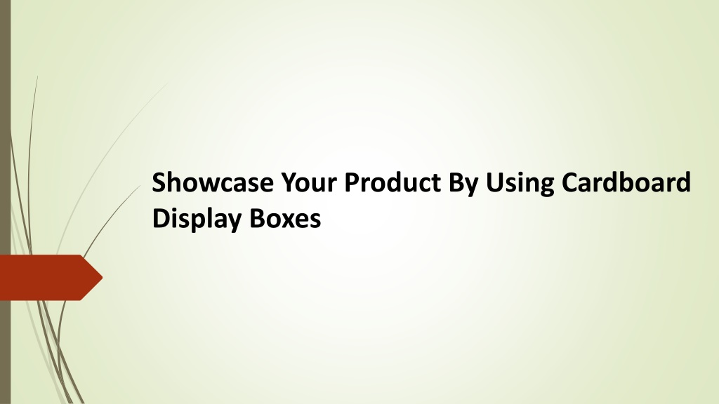 PPT - Showcase Your Product By Using Cardboard Display Boxes PowerPoint ...