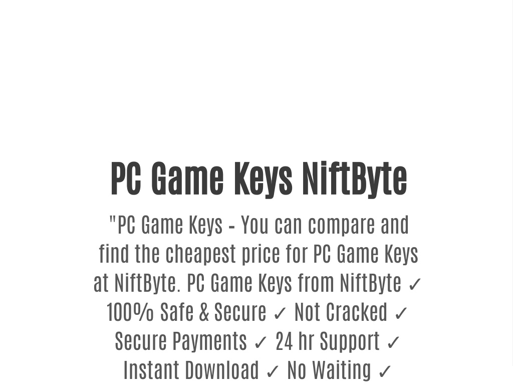 PPT - PC Game Keys NiftByte PowerPoint Presentation, free download - ID:11984727