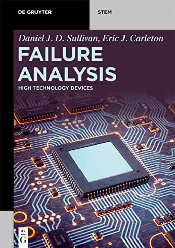 PPT - (PDF/DOWNLOAD) Failure Analysis: High Technology Devices (De ...