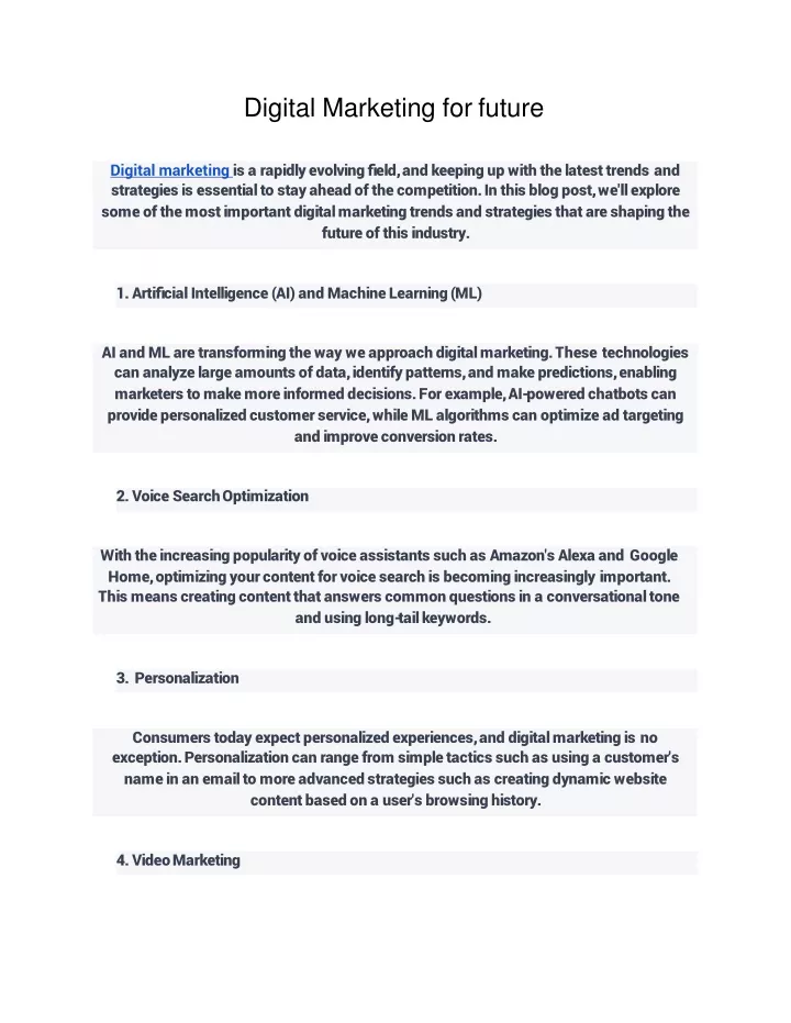 PPT - Digital Marketing for future PowerPoint Presentation, free ...
