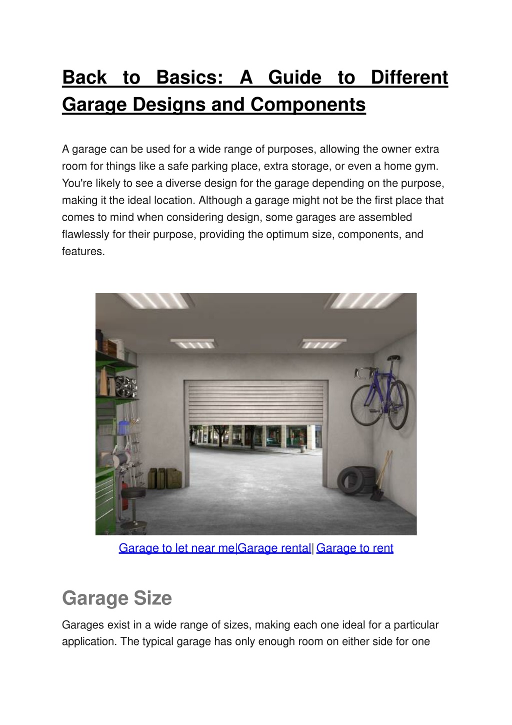 PPT - Back to Basics_ A Guide to Different Garage Designs and ...
