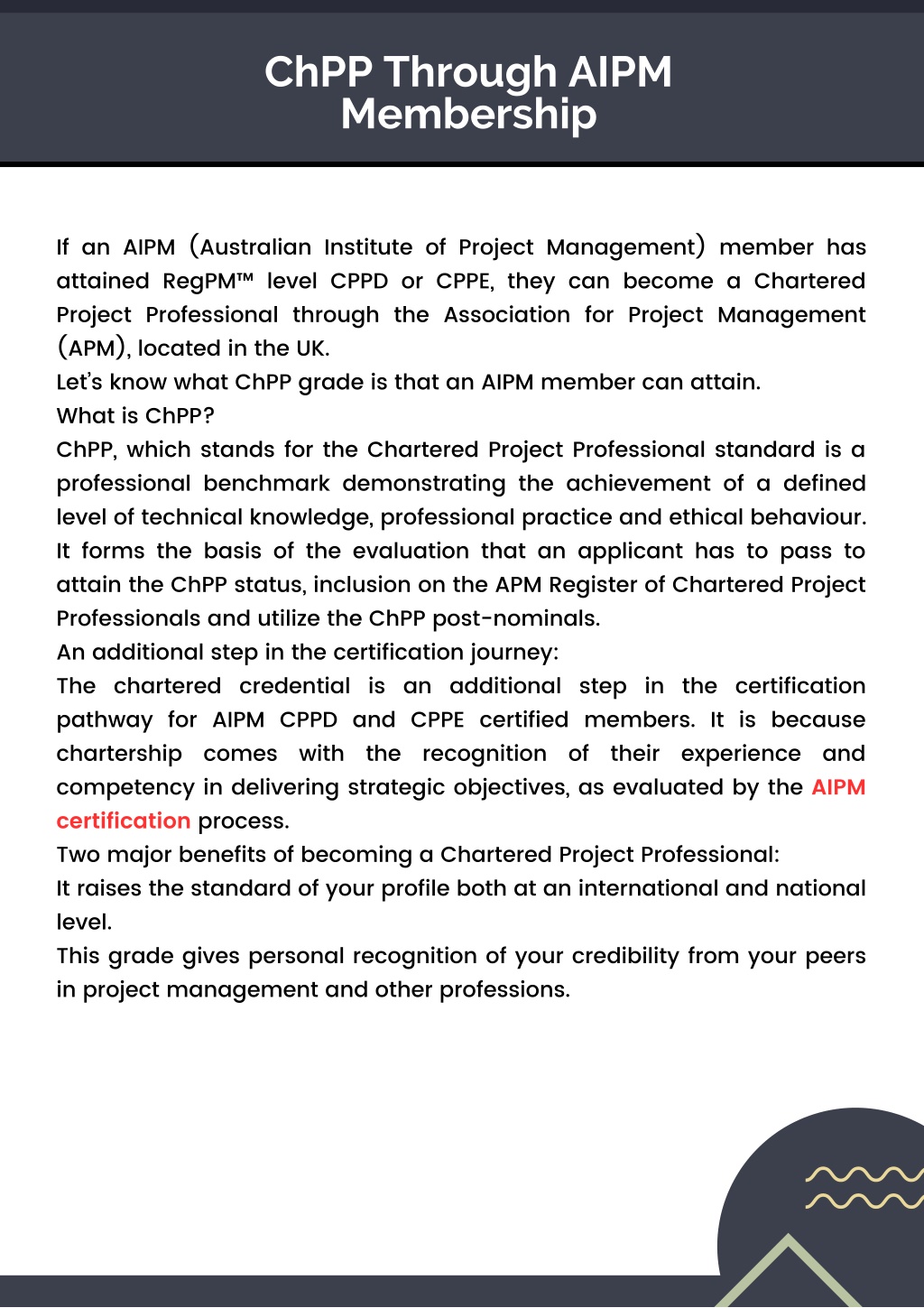PPT - ChPP Through AIPM Membership PowerPoint Presentation, free ...