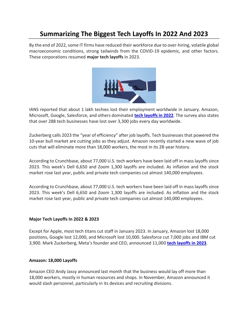 PPT - Summarizing The Biggest Tech Layoffs In 2022 And 2023 PowerPoint Presentation - ID:11988626