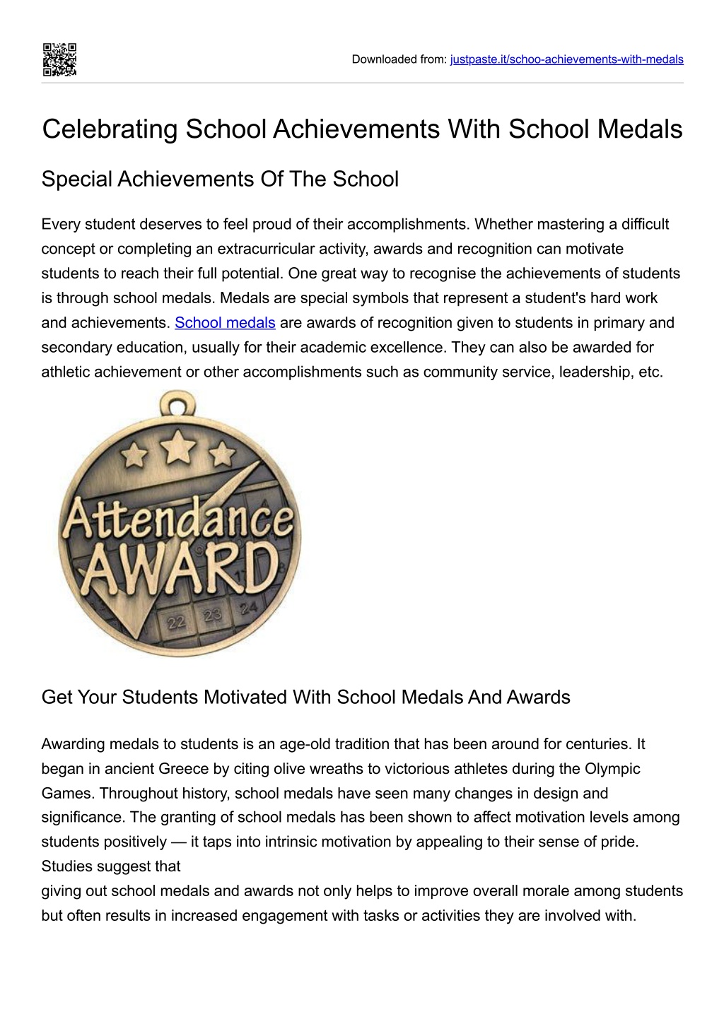 PPT - Celebrating School Achievements With School Medals PowerPoint ...