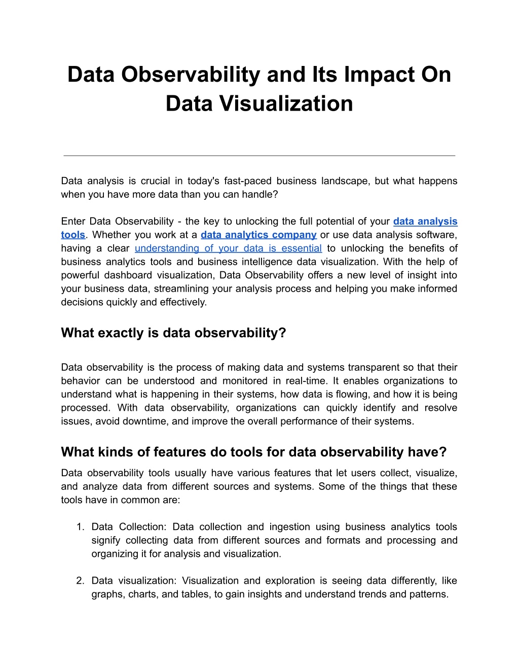 PPT - Data Observability and Its Impact On Data Visualization ...