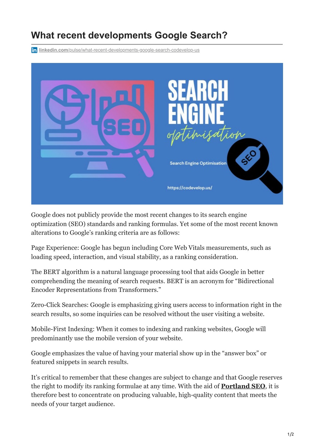 PPT - What recent developments Google Search PowerPoint Presentation ...
