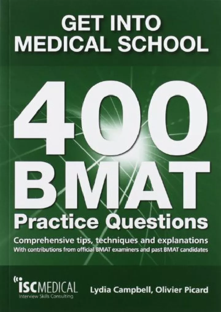PPT - free pdf Get Into Medical School: 400 Bmat Practice Questions ...