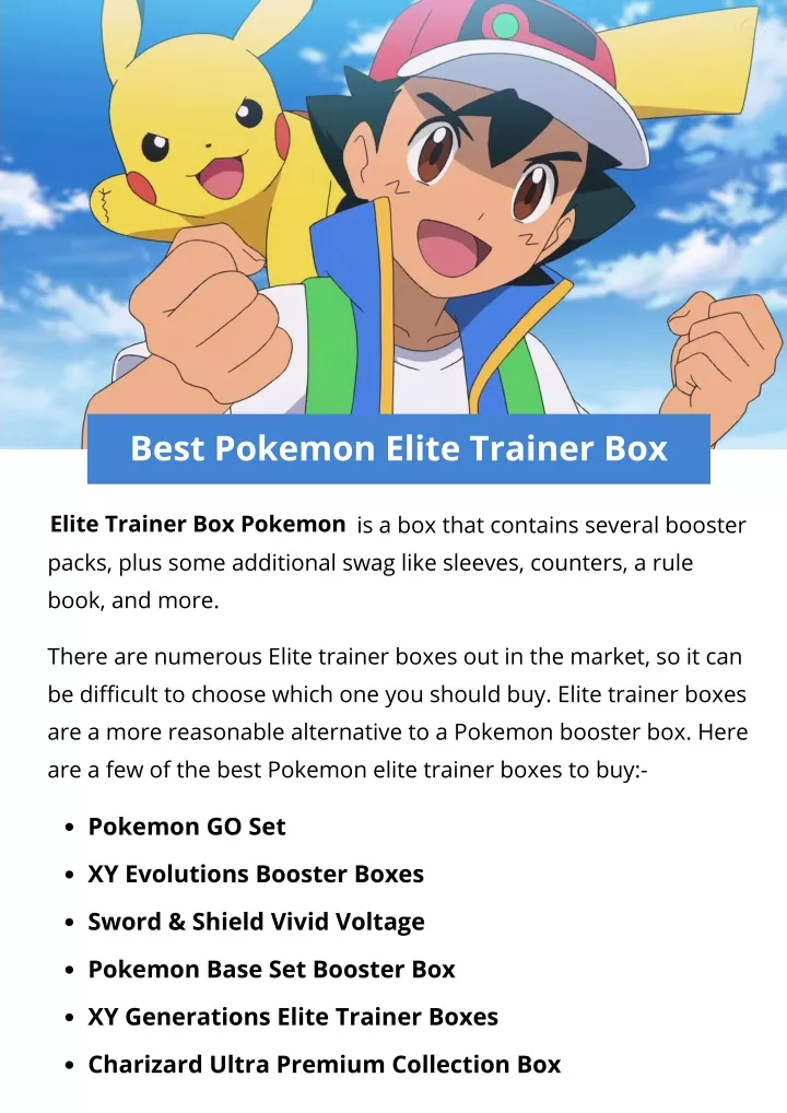 PPT - Best Pokemon Elite Trainer Box PowerPoint Presentation, free ...